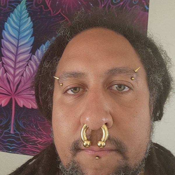 Titanium Surface Piercing, Dermal Piercing Implant Internally Threading ...