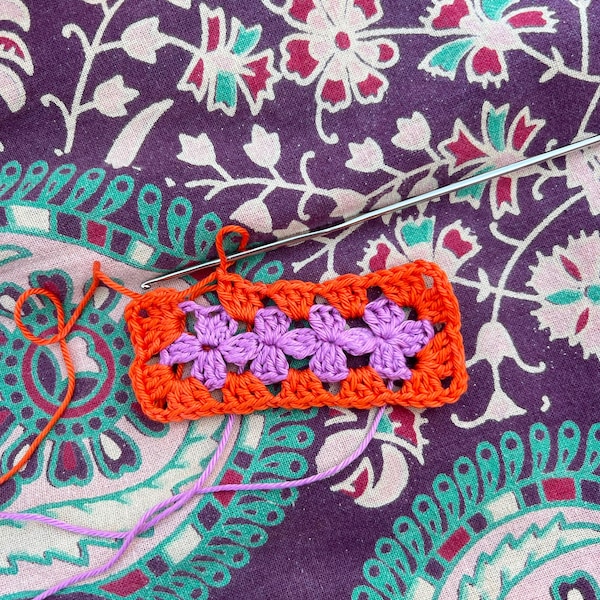 Granny Rectangle Crochet Pattern PDF Digital Download | Beginner Crochet Pattern - Etsy