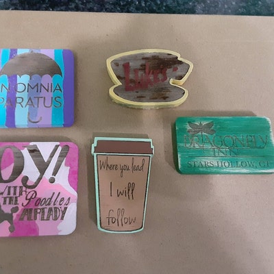 Kitchen Themed Wood Magnets Funny Magnets Kitchen Magnets Kitchen Decor ...