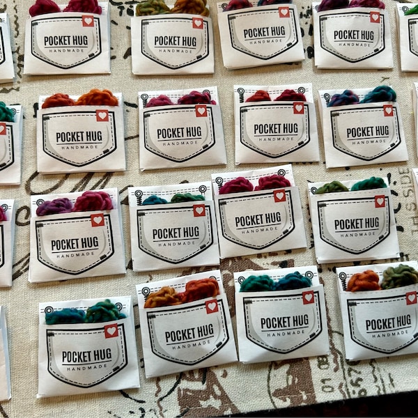 PRINTABLE Pocket Hug Holder - Digital PDF - Market Display Cards for Handmade Crochet Pocket ...