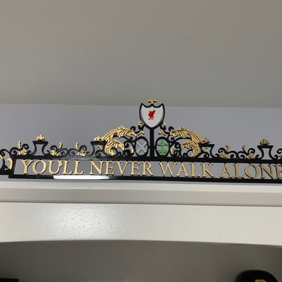 Liverpool 3D Sign YNWA You'll Never Walk Alone With Lyrics - Etsy