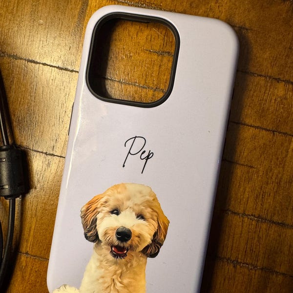 Custom Pet Phone Case Using Pet Photo + Name Custom Dog Phone Case ...