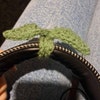 Cute Green Crochet Sprout Tie for Headphones/ Headband Accessory - Etsy UK