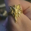 Beautiful Gold Ring With Faerie Fairy Design - Etsy