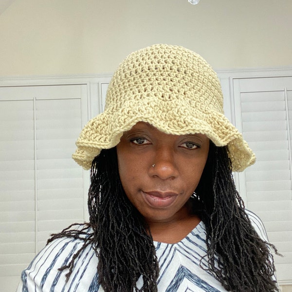 Easy Pdf CROCHET PATTERN ONLY, Digital Download, Crochet Wavy Bucket ...