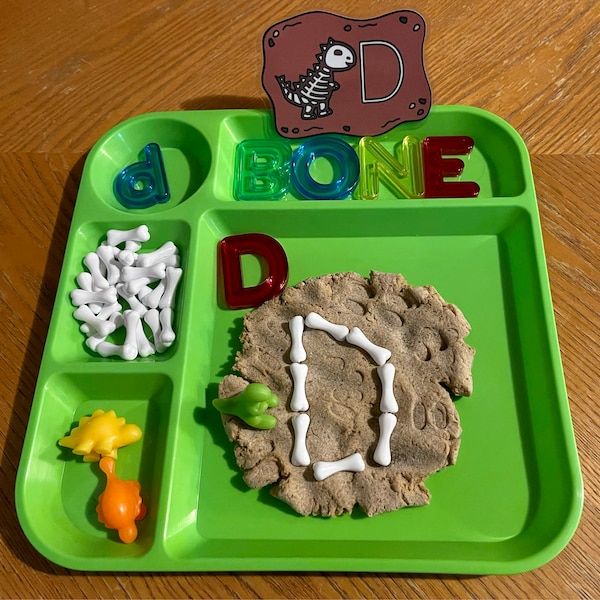 Dinosaur Bone Counting | Preschool Centers Counting Game | Ready to Go ...