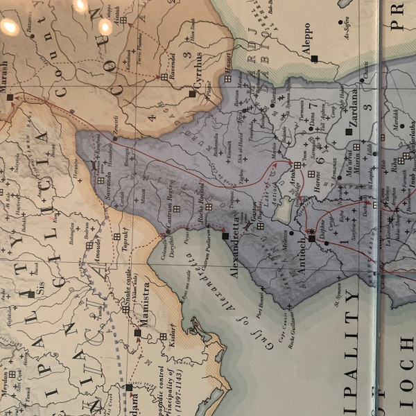 Interwar Lithuania Vintage Map Poster - Tarpukario Lietuvos žemėlapis ...