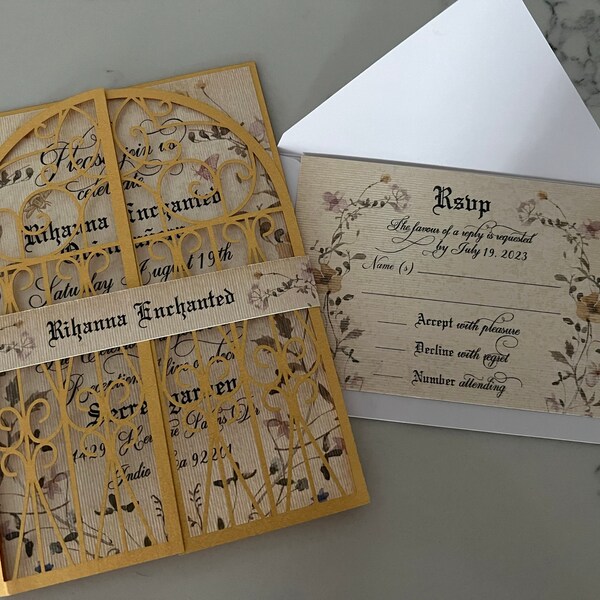 Aladdin Invitation Laser Cut. Quinceanera Invitation. Moroccan Laser ...