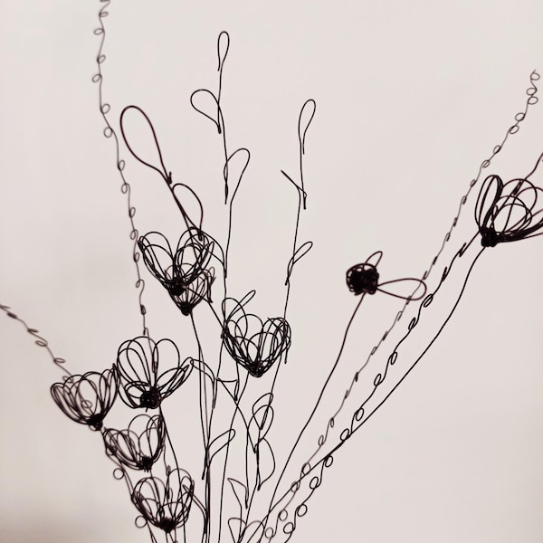 Handmade Wire Allium-wire Flower-allium Sculpture-contemporary ...