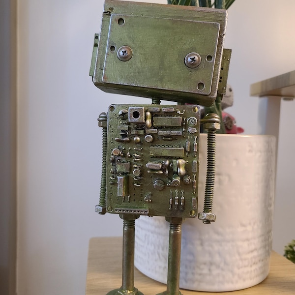 Rustic Robot Steampunk Robot Space Robot Old Robot Welded Art Whimsical ...
