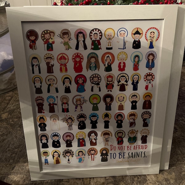 Do No Be Afraid to Be Saints Catholic Poster Print. Catholic Wall Art ...