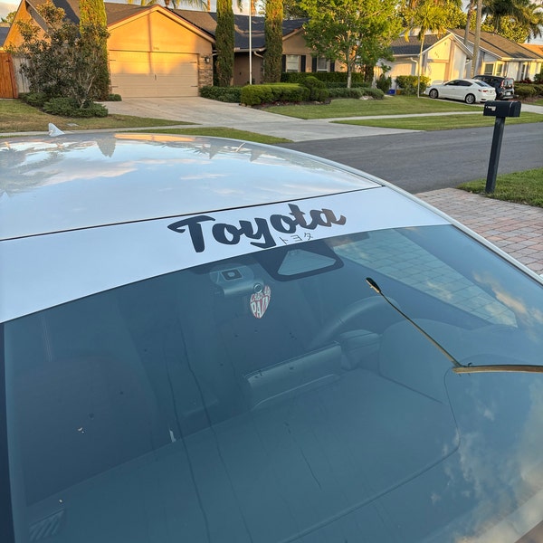 Custom Windshield Banner // Your Logo or Text Cut Out // Blank Banners ...