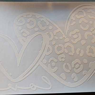 Love Double Heart Screen Print Transfer, T-shirt Transfer, NOT a ...