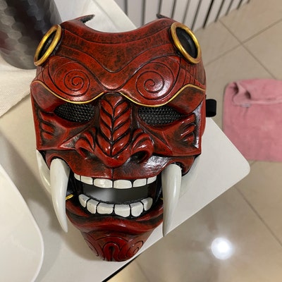 Samurai Assassin Demon Oni BB Gun Airsoft Mask, Halloween Costume ...
