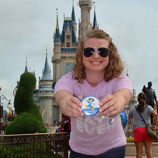 Minnie and Mickey Mouse Just Graduated Celebration Button - Graduation ...