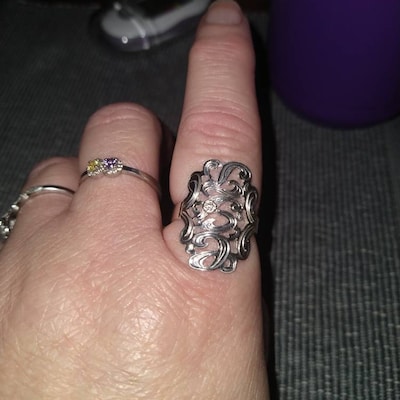 Monogram Initials Ring With CZ Stones Customize It With Your Initials ...