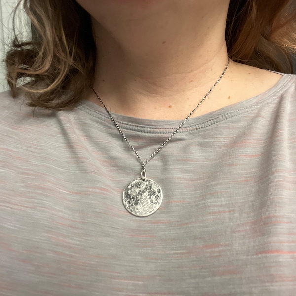 Full Moon Coin | Moon Coin | Moon Charm | Love You to the Moon and Back ...