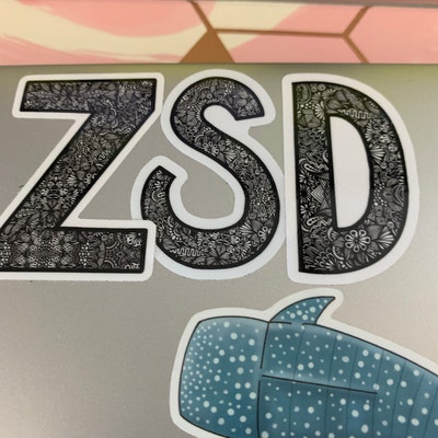 Small Block Letter S Sticker WATERPROOF - Etsy