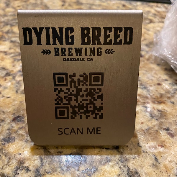 Metal QR Codes-business Logo, Restaurants, Menu, QR Code, Sustainable ...