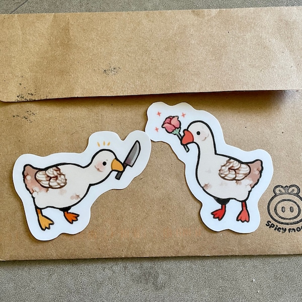 Choose Your Goose Stickers / Cute Animal Stickers / Laptop Stickers ...
