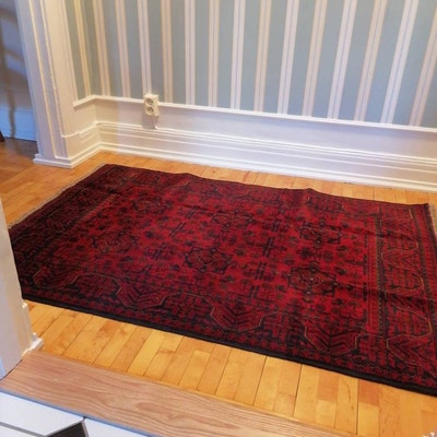 4x3 Gorgeous Turkish Mamluk Area Rug/ Afghan Handmade Plush Wool Rug ...