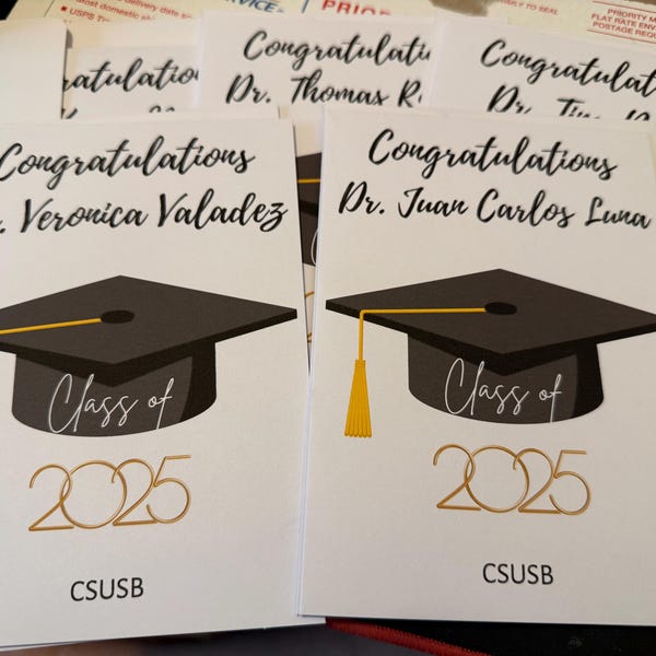 Graduation Cap Card 2025, Congrats Grad Card Set, Graduation Card for ...