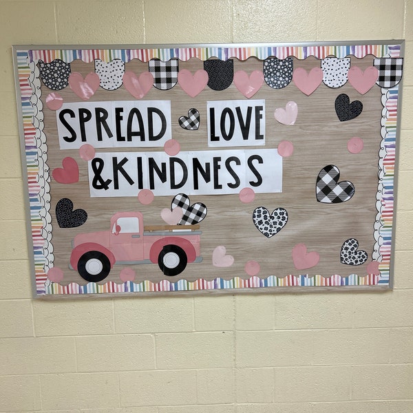 Loads of Love - Valentines Truck - February Bulletin Board Kit - Etsy