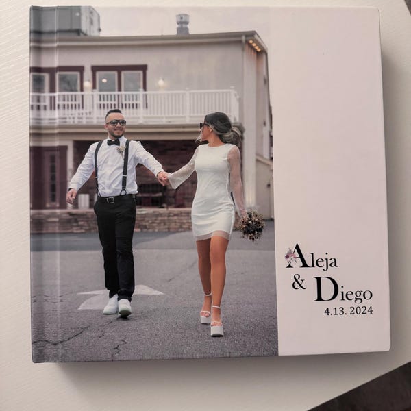 Premium Hardcover Wedding Photo Album With Keepsake Box, High-quality ...