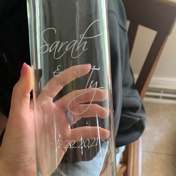 Personalized Unity Sand Ceremony Pouring Vase 3 - Etsy