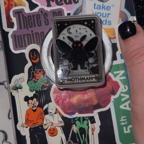 Mothman Tarot Card Popsocket, Glow in the Dark Phone Grip - Etsy