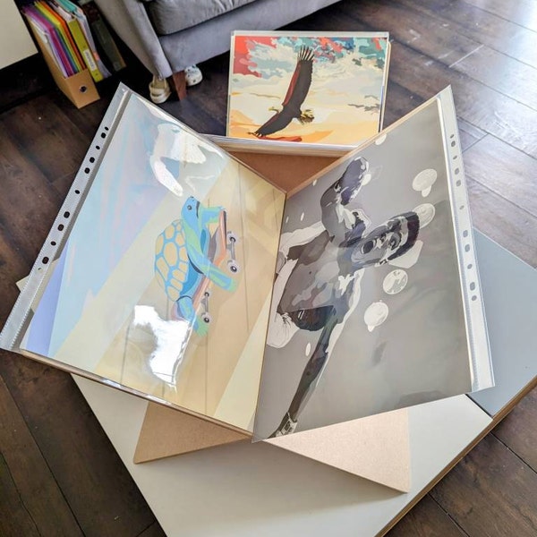 Print Display Stands (A3, A4 or A5) - Flat Packing - Ideal for Craft ...