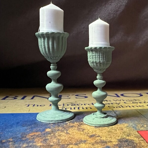 1:12 Miniature Dollhouse Candle Pillars Home Farmhouse Decorating Dolls ...