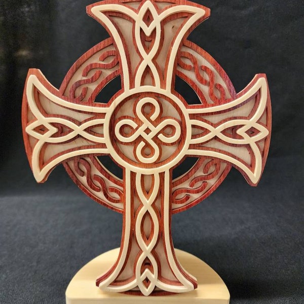 C221-celtic Cross - Scroll Saw Pattern (pdf, Dxf, Svg, Eps) - Etsy
