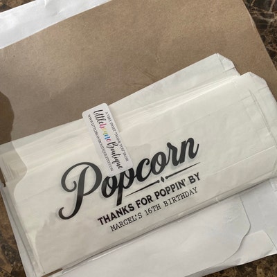 Personalized Popcorn Bags Custom Popcorn Bags Graduation - Etsy