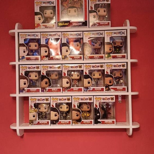 Funko Pop Display Shelf, Wall Display Unit, MDF, Pop Vinyl, Storage for ...
