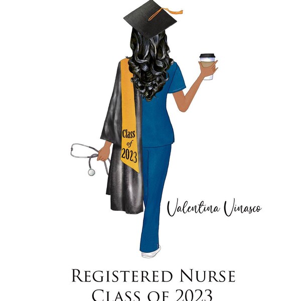 Personalized Nurse Graduation Print, Nurse Graduation Gift, Nurse ...