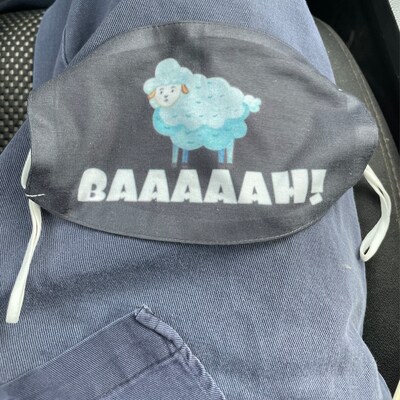 Sheep Face Mask, Baaaah Sheep, I'm a Sheep, Cloth Face Mask, We Are ...