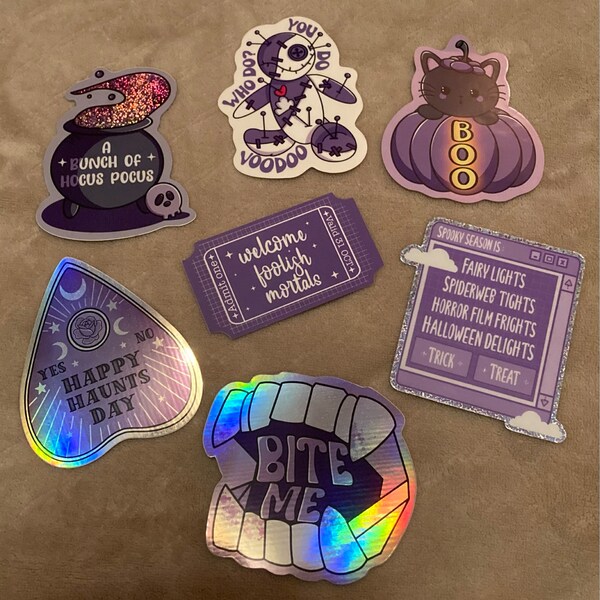 Pastel Goth Christmas Sticker Pack | Gothic Christmas Stickers | Pastel ...