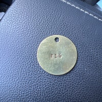 Thick Double Sided Brass Key Tag Labels Any Custom Text Super Quality ...