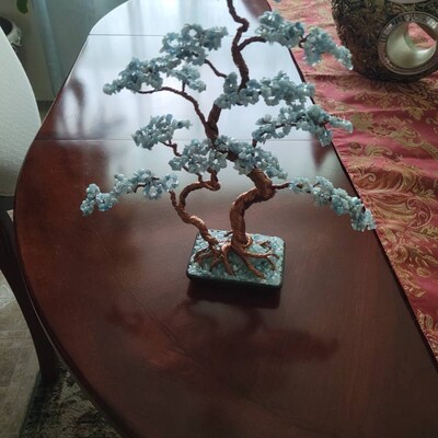 Flowering Bonsai Crystal Tree Aventurine-rose Quartz Crystal - Etsy