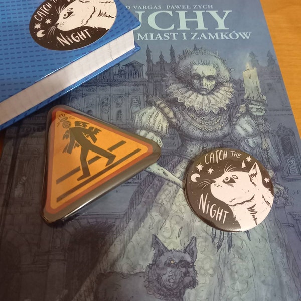 Angels Warning - Triangle Badge - Cryptic Pin | Cryptid - Scp Badge ...