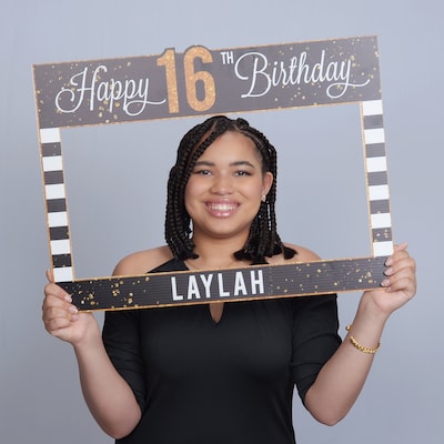 Happy Birthday Photo Prop Frame, Birthday Photo Prop Frame, Birthday ...