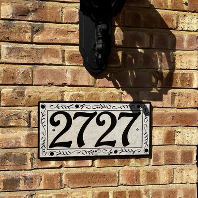 Victorian House Numbers Porcelain Door Number Italian and - Etsy