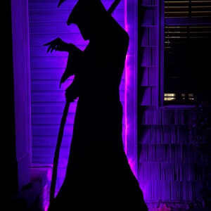 7.1ft Grim Reaper Template When Made. Printable Trace and Cut Halloween ...