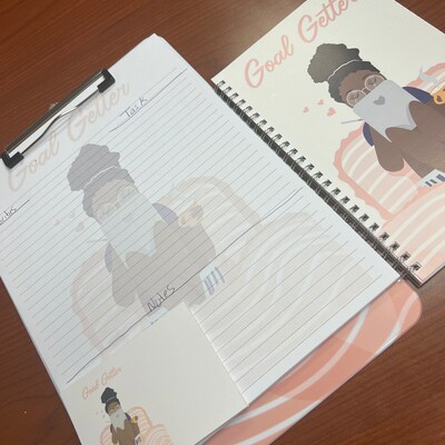 Large Curvy Black Girl Notebook African American Boss Chick Journal 8 ...