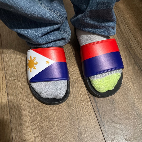Mexican Flag Slide on Slipper Slip Ons Open Toe Sandal Summer Slip ...