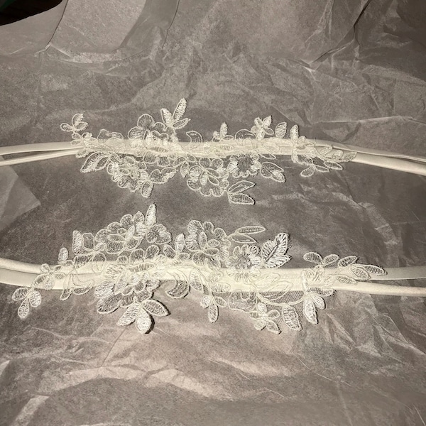 Detachable Beaded Straps. Pearls Sewn Onto Silk Spaghetti Straps. - Etsy