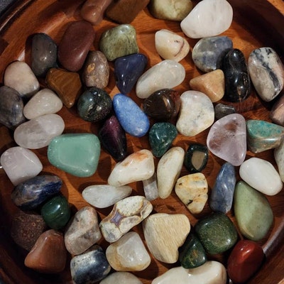 Assorted Mix Tumbled Stones: SMALL MEDIUM or LARGE Sizes - Etsy