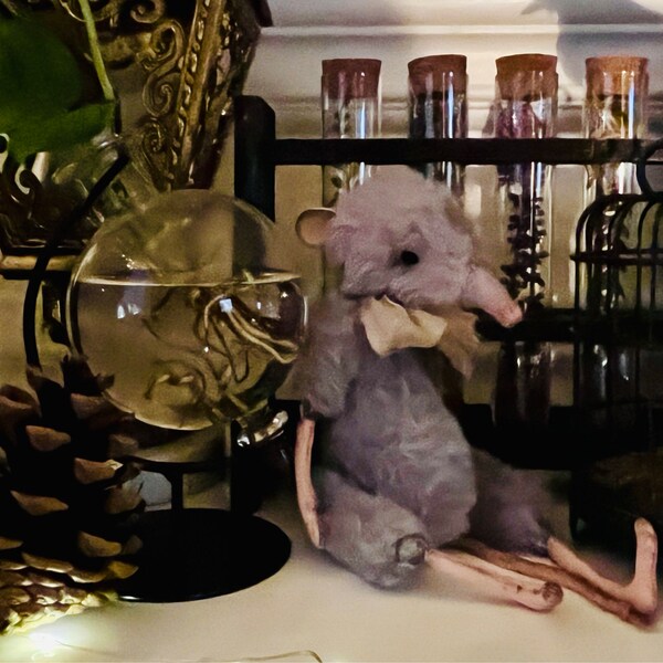 TINY Beige Boy Mouse. Bjd Stuffed Animals Rat by Ratberry. Blythe and ...