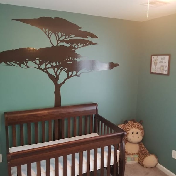 African Tree Vinyl Wall Decal Sticker - Nature-inspired Wall Decor ...